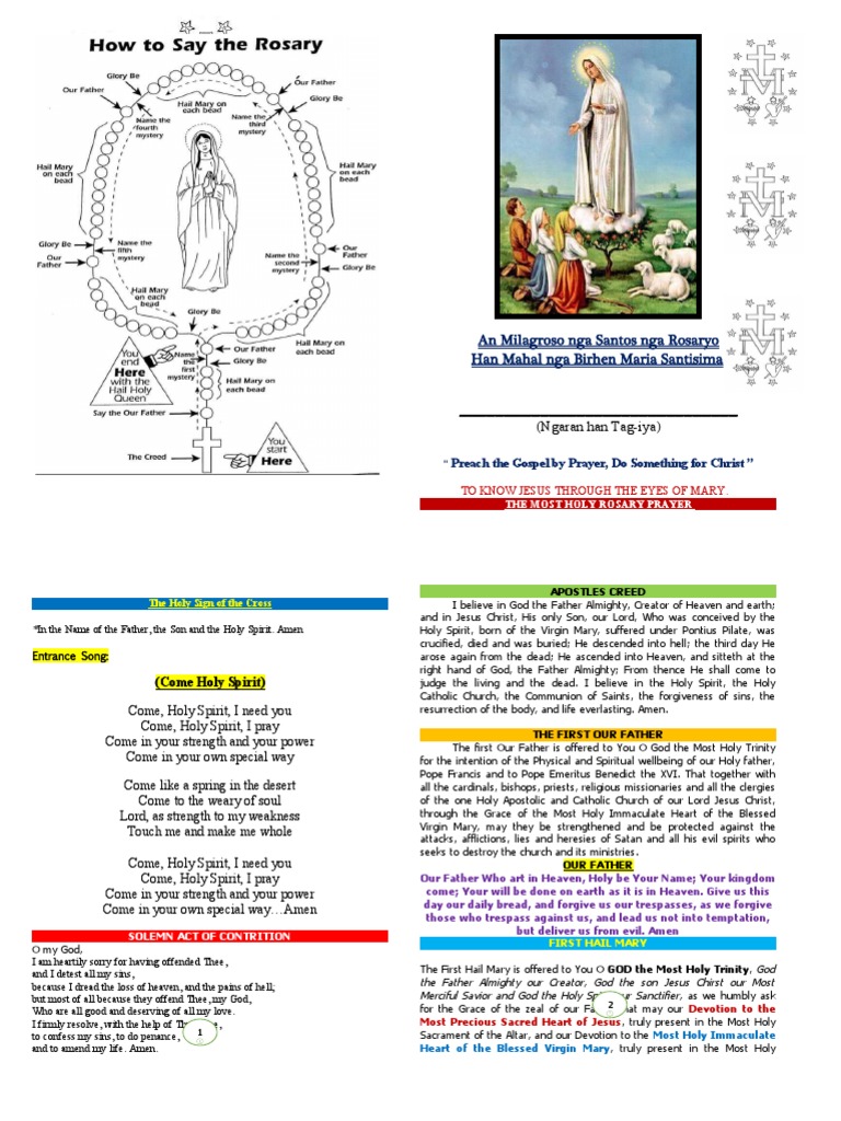 FINAL ENGLISH Rosary Booklet | PDF | Mary, Mother Of Jesus | Jesus