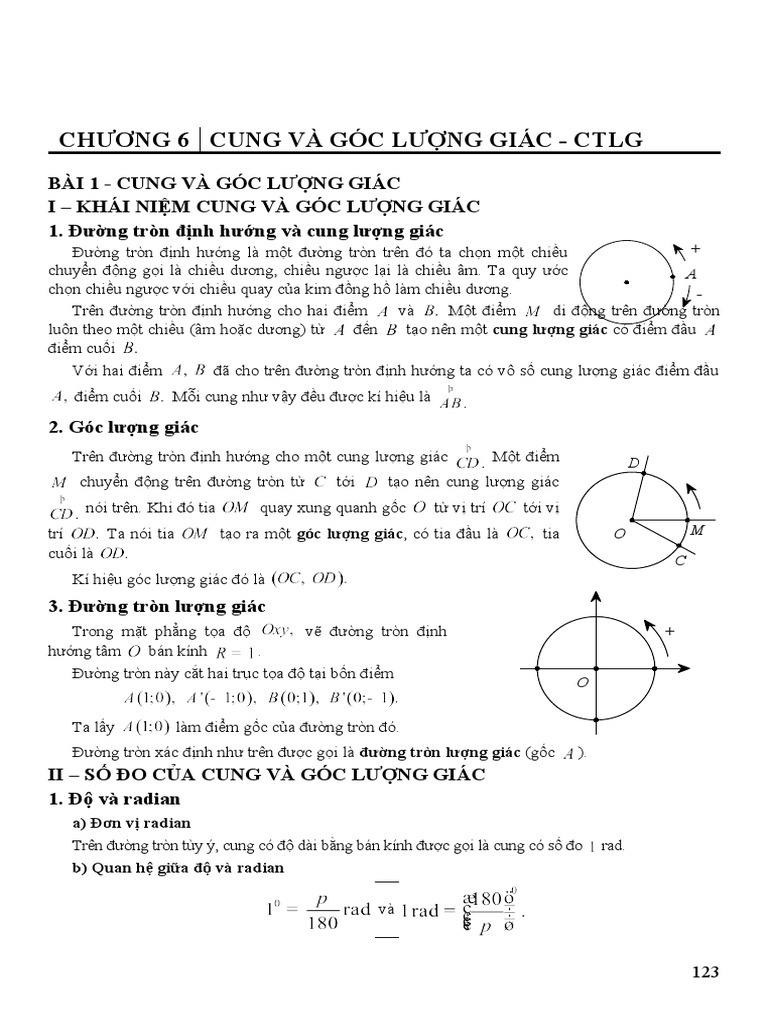 Chương 6 Cung Và Góc Lư NG Giác - CTLG | PDF