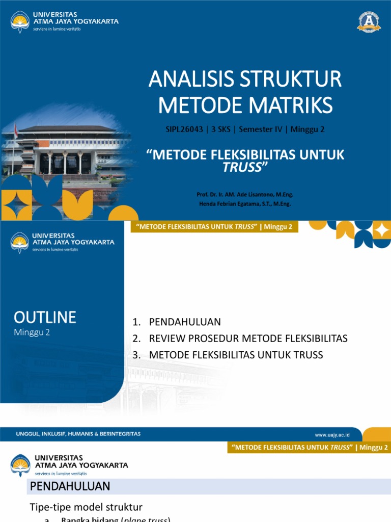 Asmm-02-Metode Fleksibilitas Untuk Truss | PDF