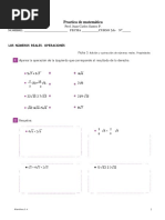 Hoja 2 Potenciacion y Radicación | PDF | Matemáticas