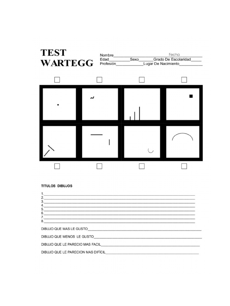 Prueba Wartegg | PDF