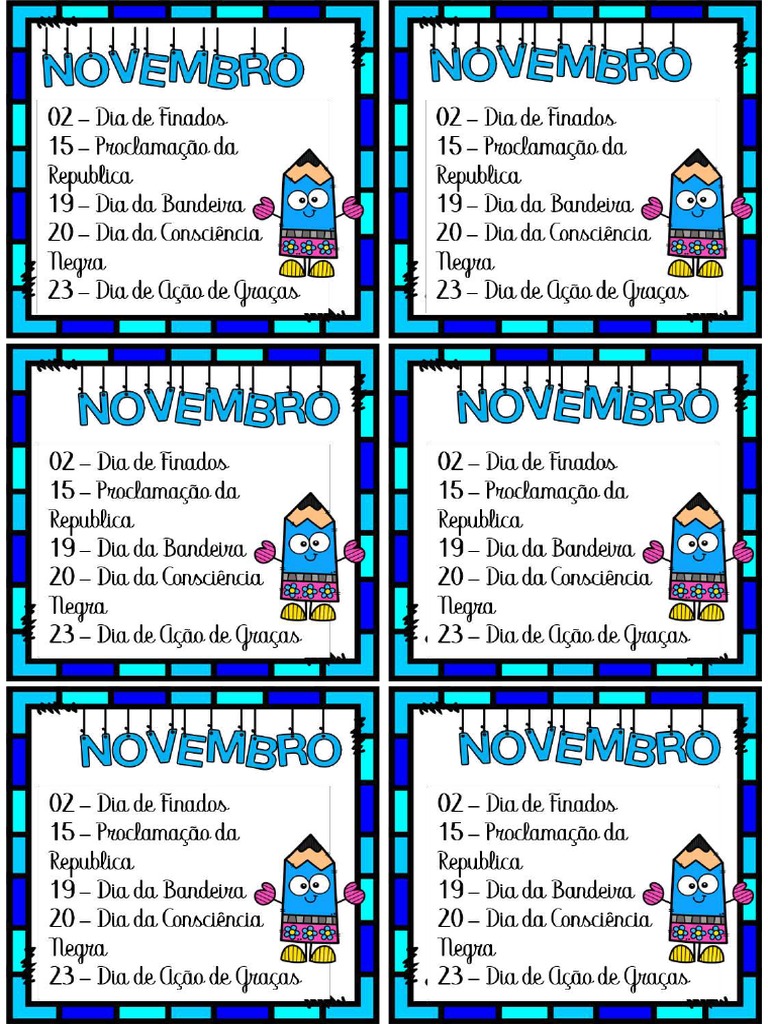 Datas Comemorativas de Novembro | PDF