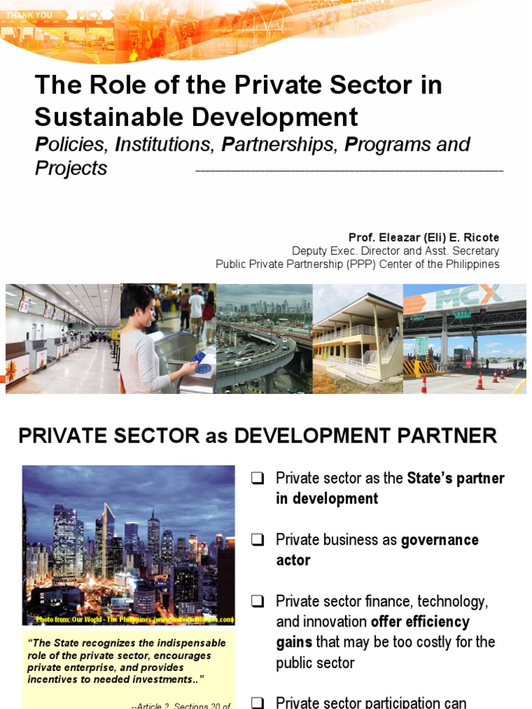 3-The Role of Private Sector in Sustainable Development | PDF | Public ...