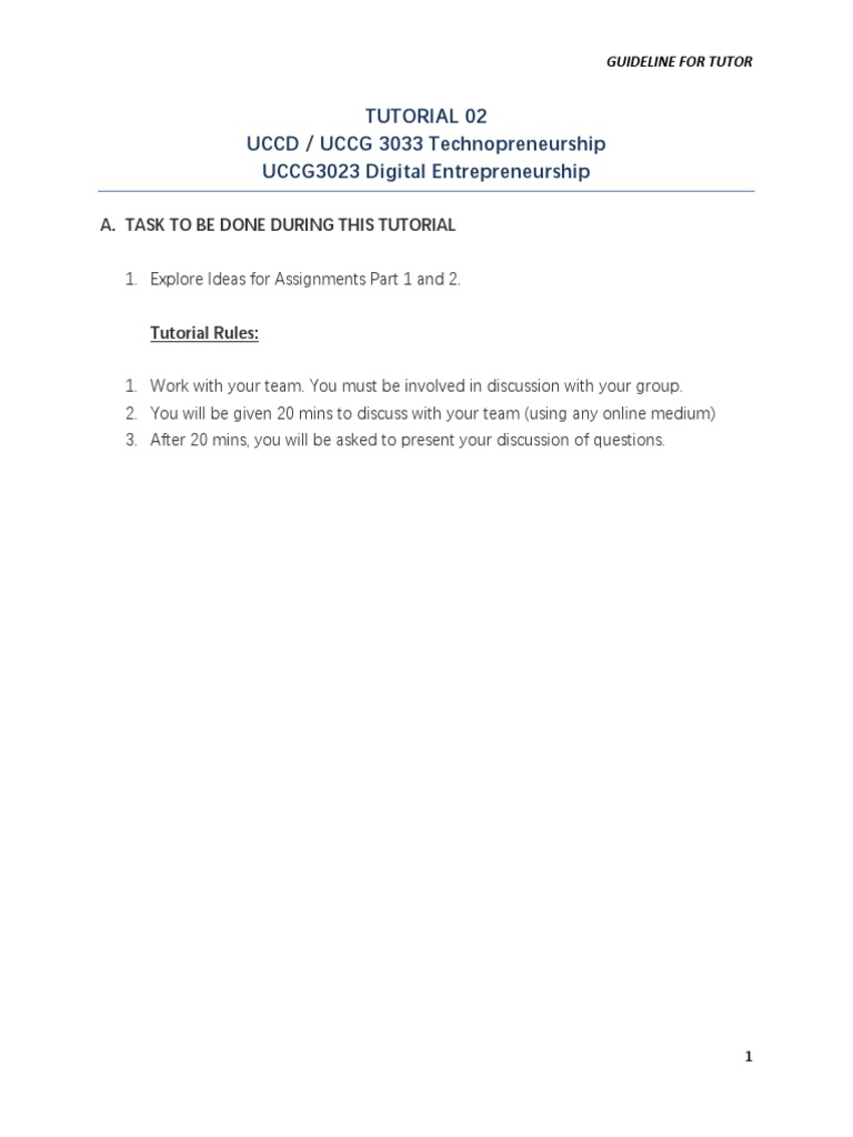 TUTORIAL 02 - Idea Exploration | PDF