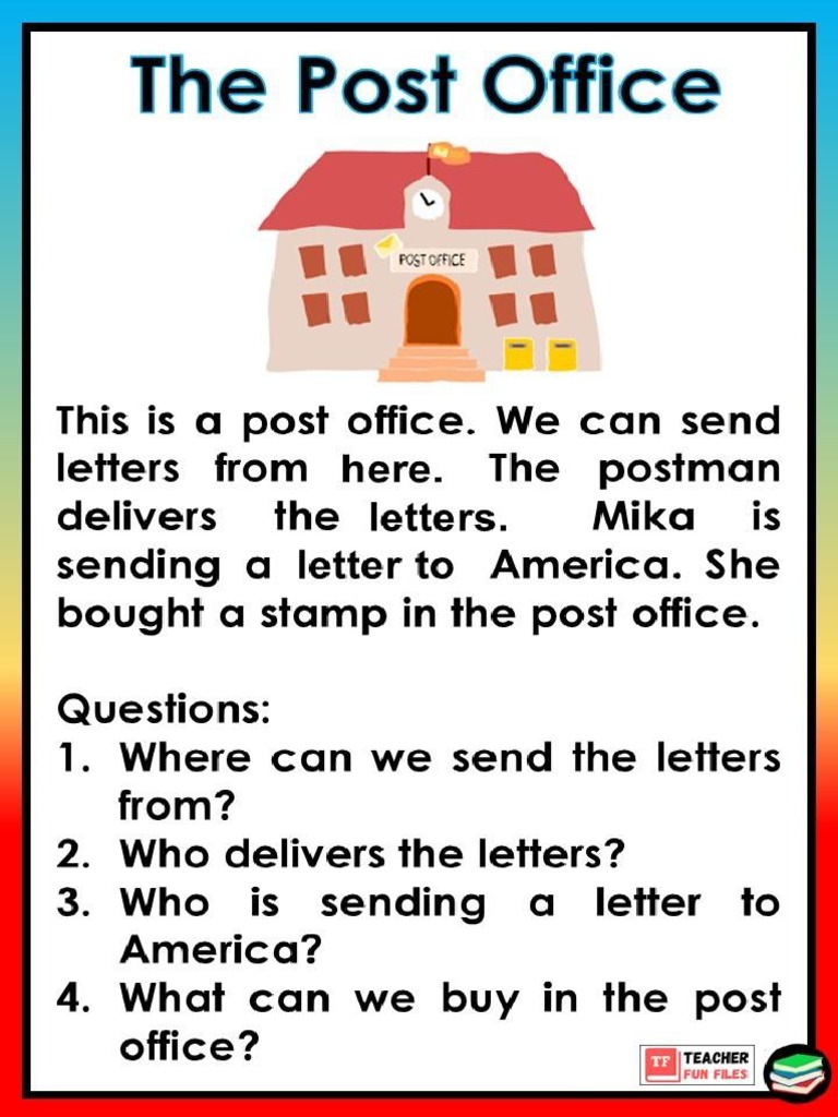 Reading Comprehension by Teacher Fun Files | PDF