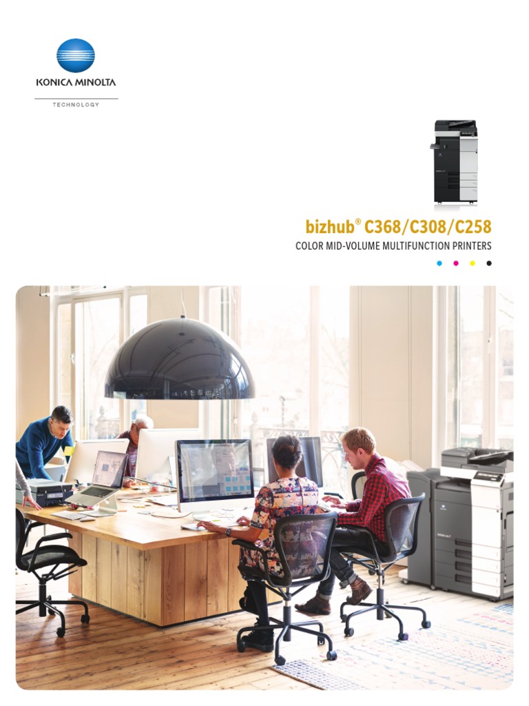 Konica Minolta Bizhub C368 C308 C258 | PDF | Fax | Printer (Computing)