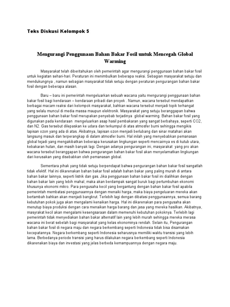 Teks Diskusi Kelompok 5 | PDF