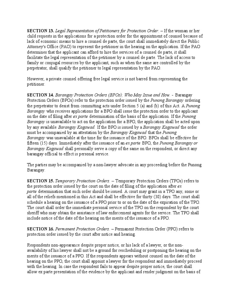 Ra 9262 - Part 2 | PDF | Restraining Order | Health Professional
