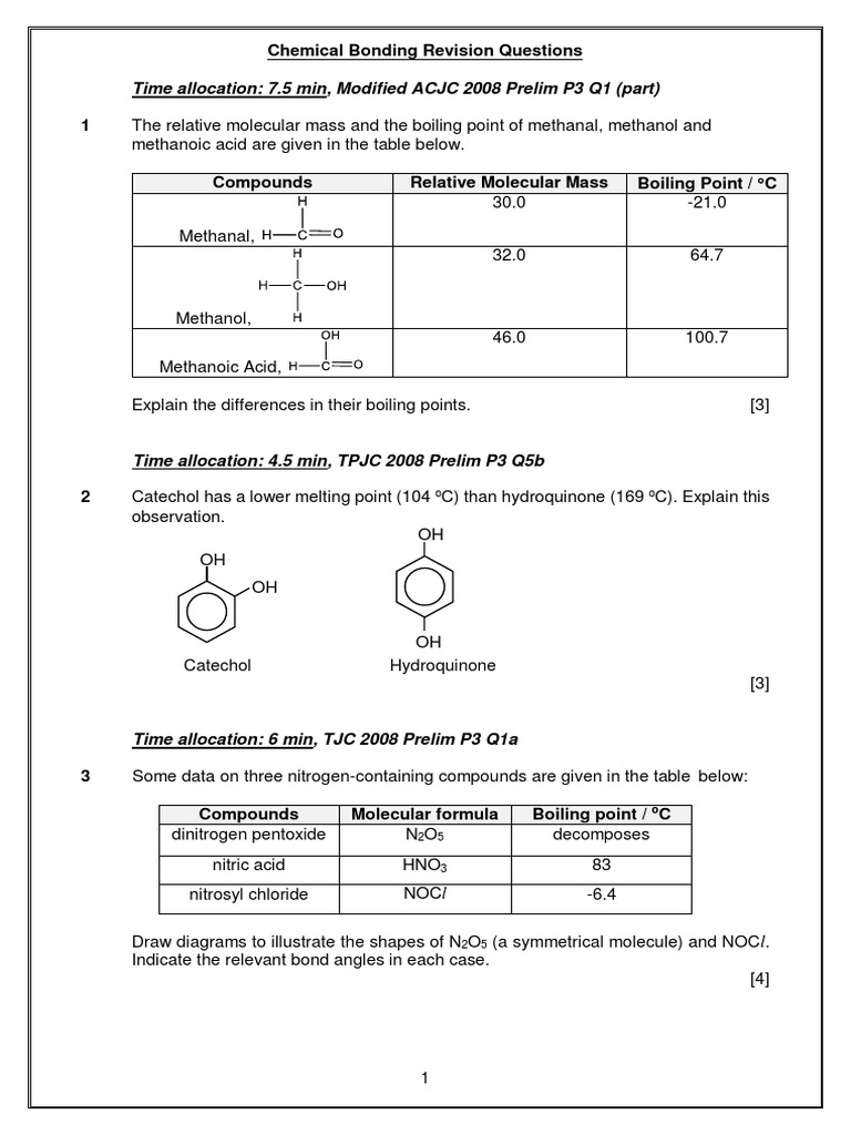Chemical Bonding (QP) | PDF