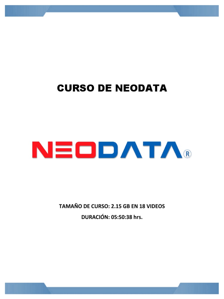 Temario Curso de Neodata | PDF