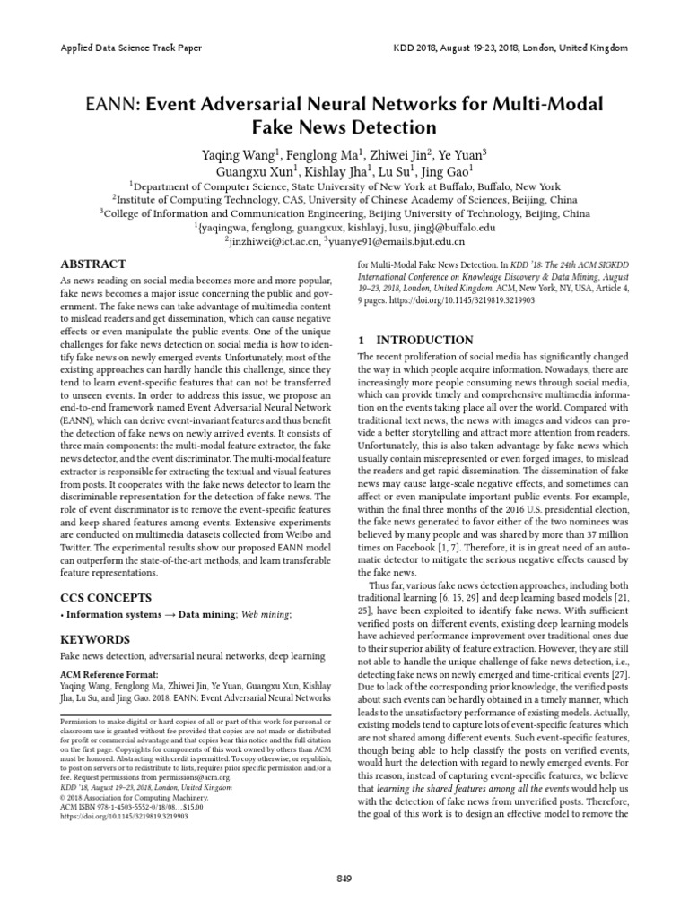 Eann Event Adversarial Neural Networks For Multi Modal Fake News