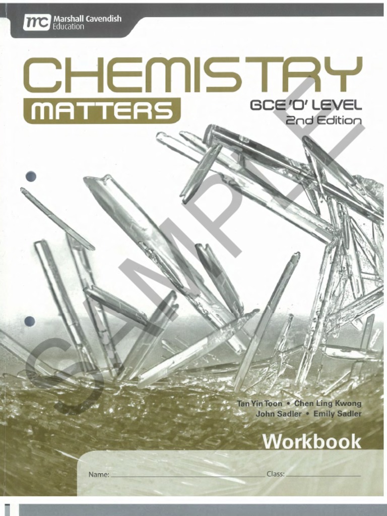SAMPLE Chemistry Matters WB 2ed | PDF