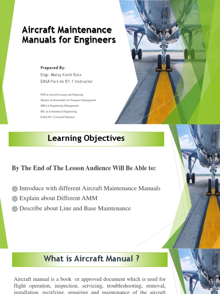 Overview of Aircraft Maintenance Manuals | PDF | Nondestructive Testing ...