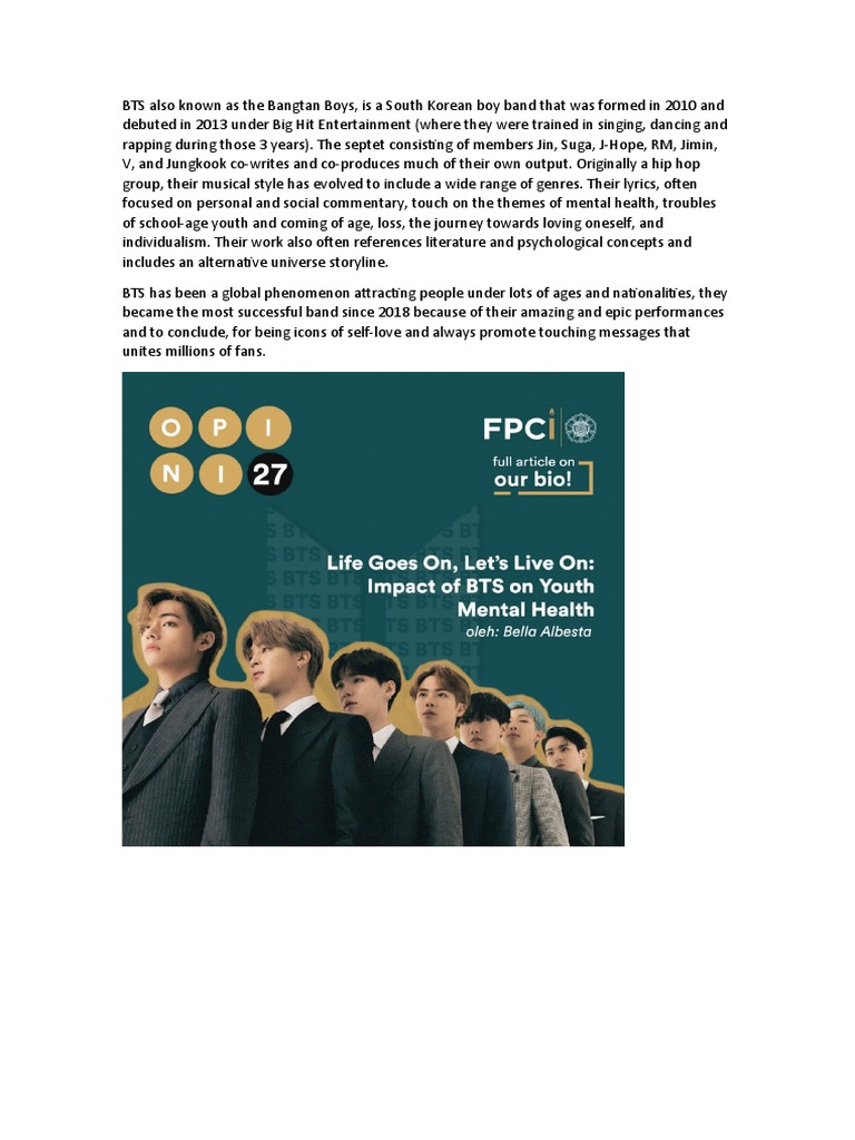 BTS Biography | PDF | Sports & Recreation