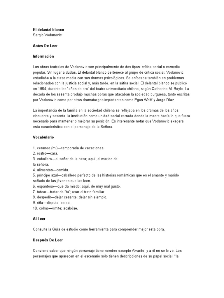 El Delantal Blanco | PDF | Don Quijote | Mujer