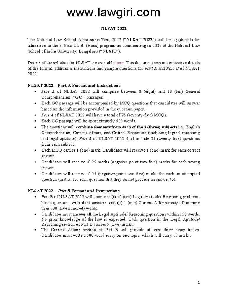 Sample Paper 2 Law Giri | PDF | Multiple Choice | Marriage