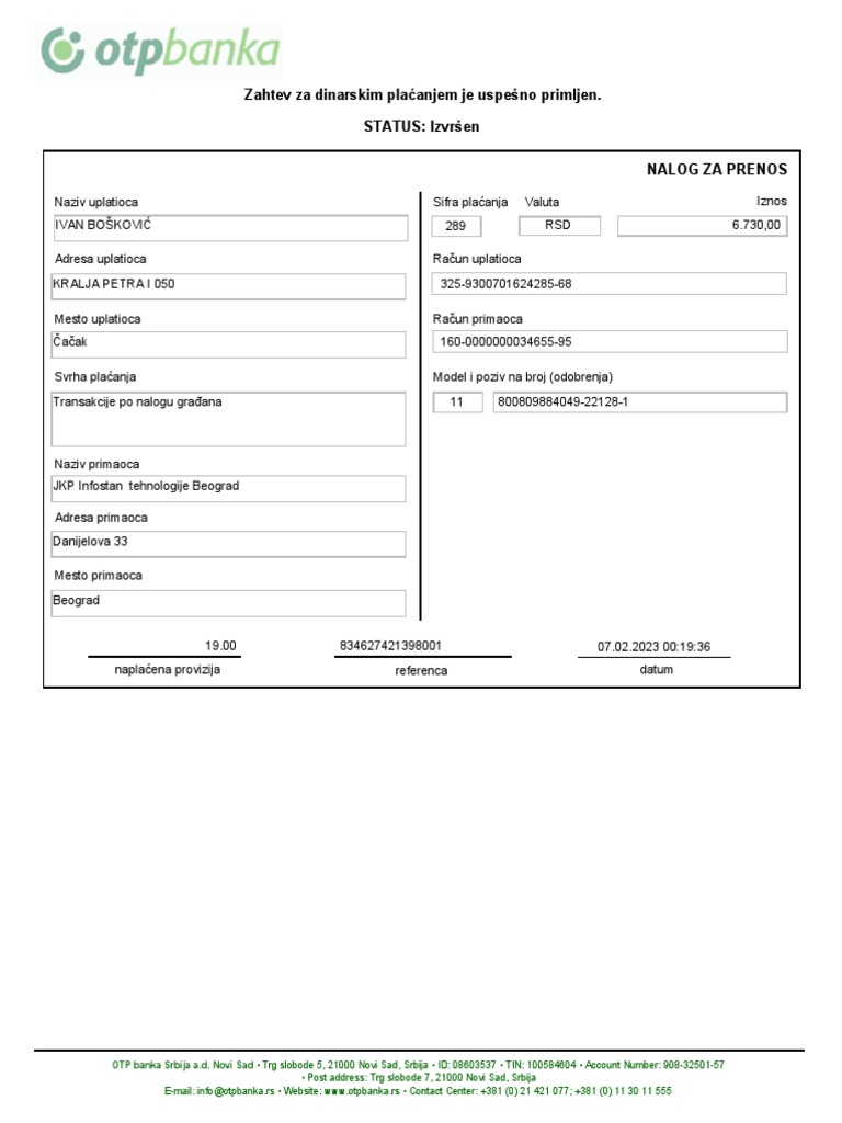 Decembar Infostan | PDF