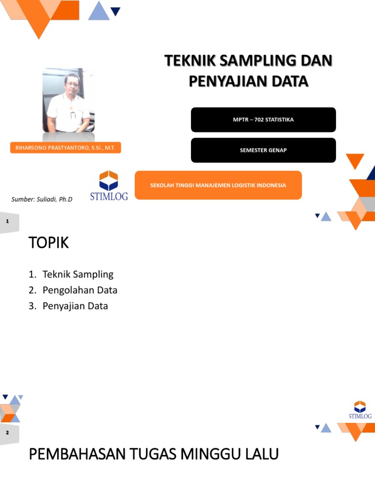 Kuliah #2-Teknik Sampling Dan Penyajian Data | PDF