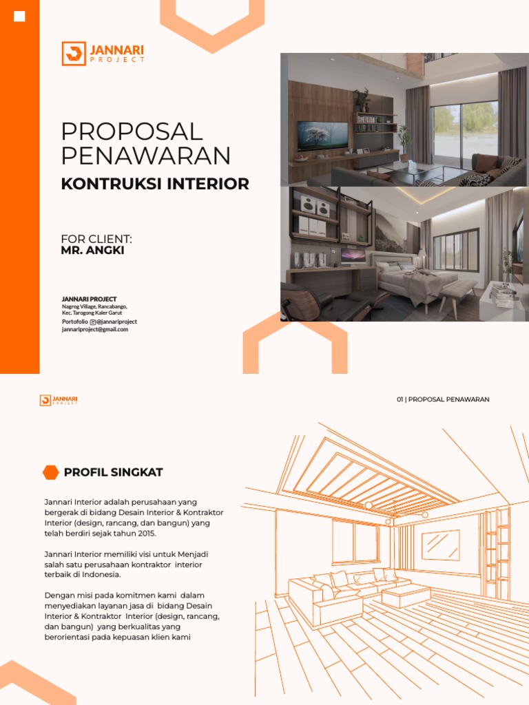 PENAWARAN JASA INTERIOR (JANNARI PROJECT) | PDF