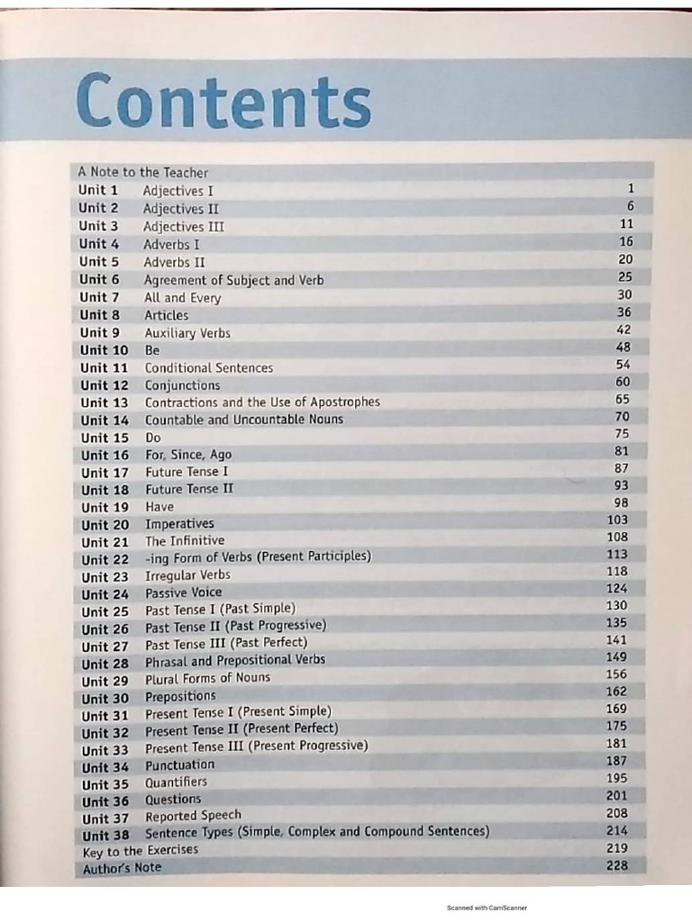 Grammar Unit 1-12 | PDF