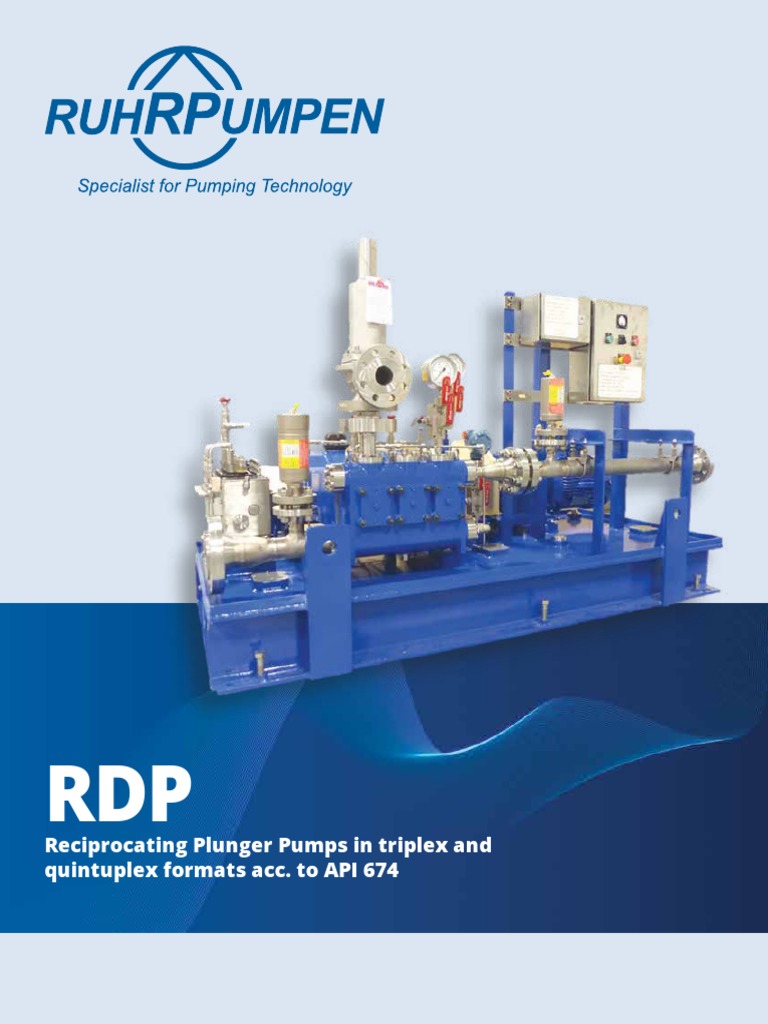 Ruhrpumpen Reciprocating Plunger Pumps Brochure EN May20 | PDF | Pump ...