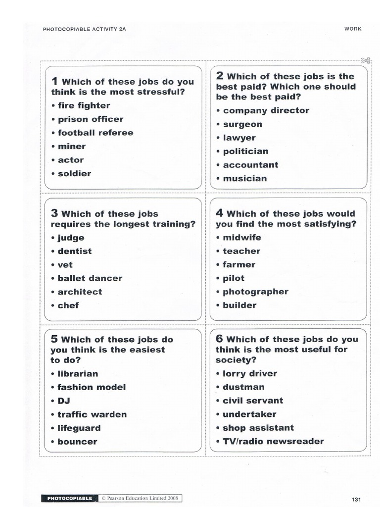 Work-Part 3 Discussion Cards | PDF