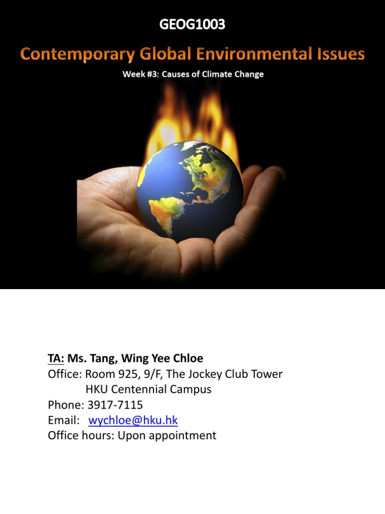 Week #3: Causes of Climate Change | PDF | Greenhouse Gas | Earth