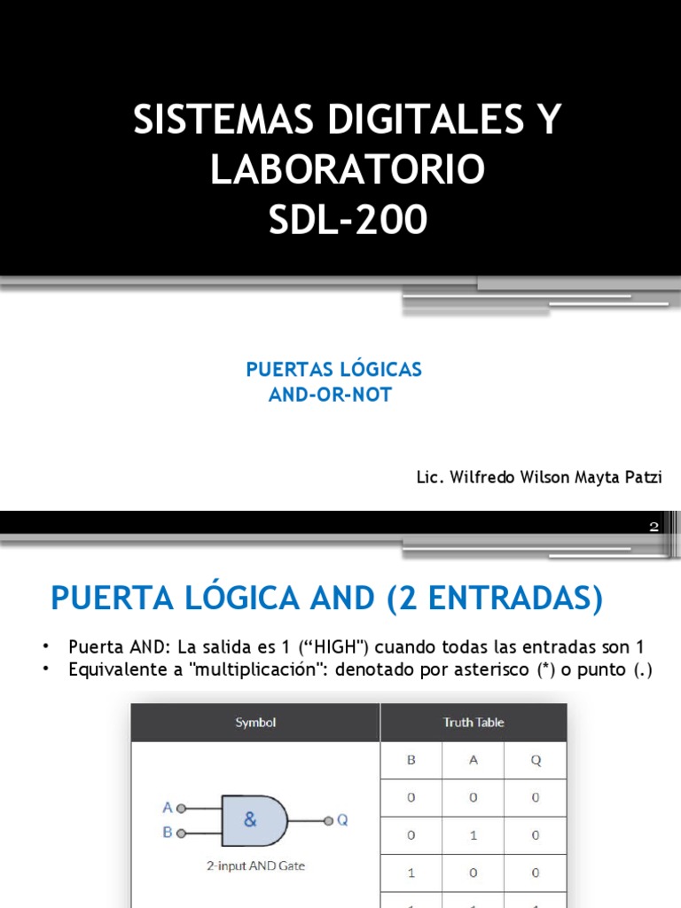 Puertas Logicas And-Or-Not | PDF | Puerta lógica | Electrónica digital