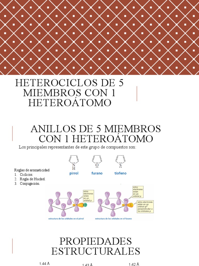 2.0 Heterociclos de 5 Miembros Con Un Heteroátomo | PDF | Materiales ...