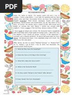 Food Tastes and Textures Class Worksheets | PDF | Salad | Taste