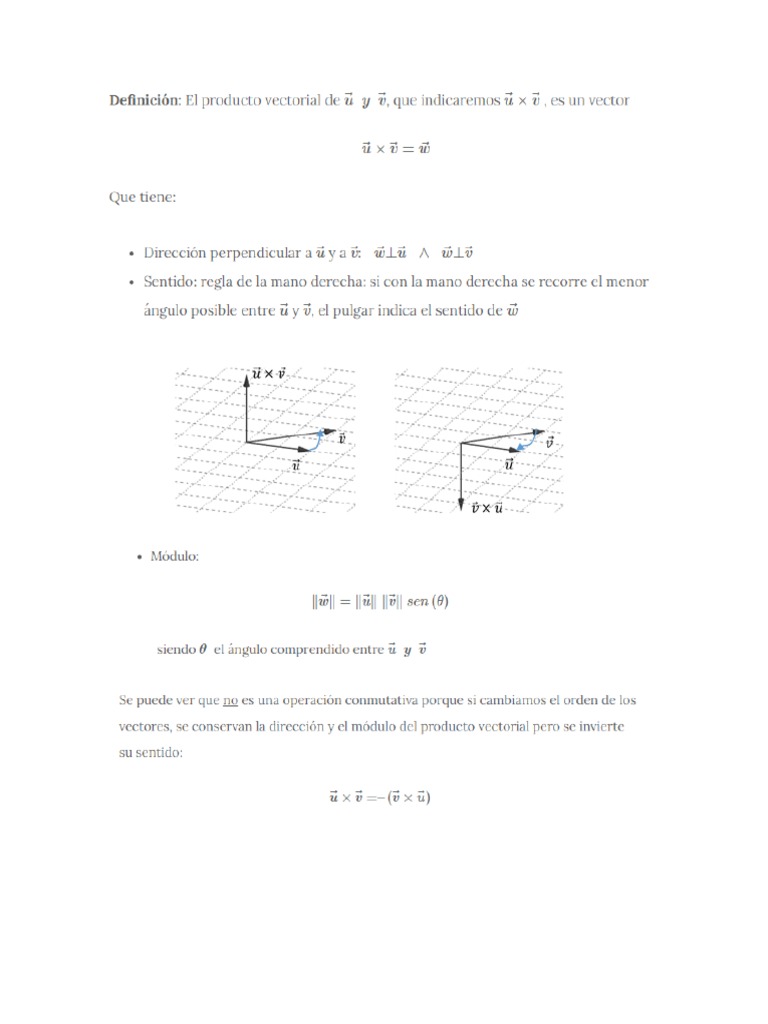 Producto Vectorial | PDF
