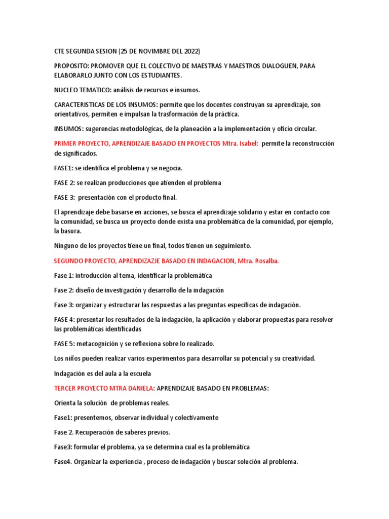 Cte Segunda Sesion Bitacora | PDF | Aprendizaje | Evaluación