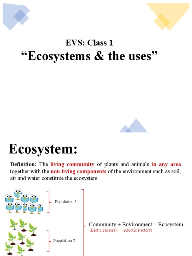 Class1 EVS Bio | PDF | Ecosystem | Grassland