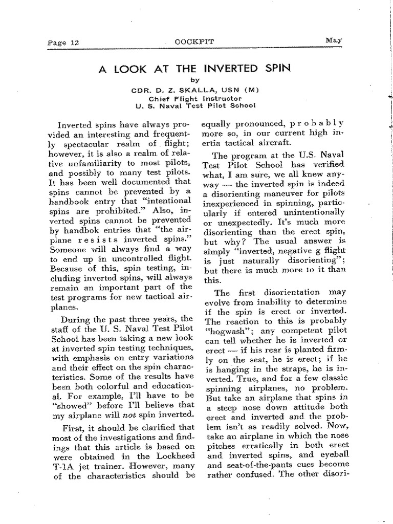 A Look at The Inverted Spin | PDF