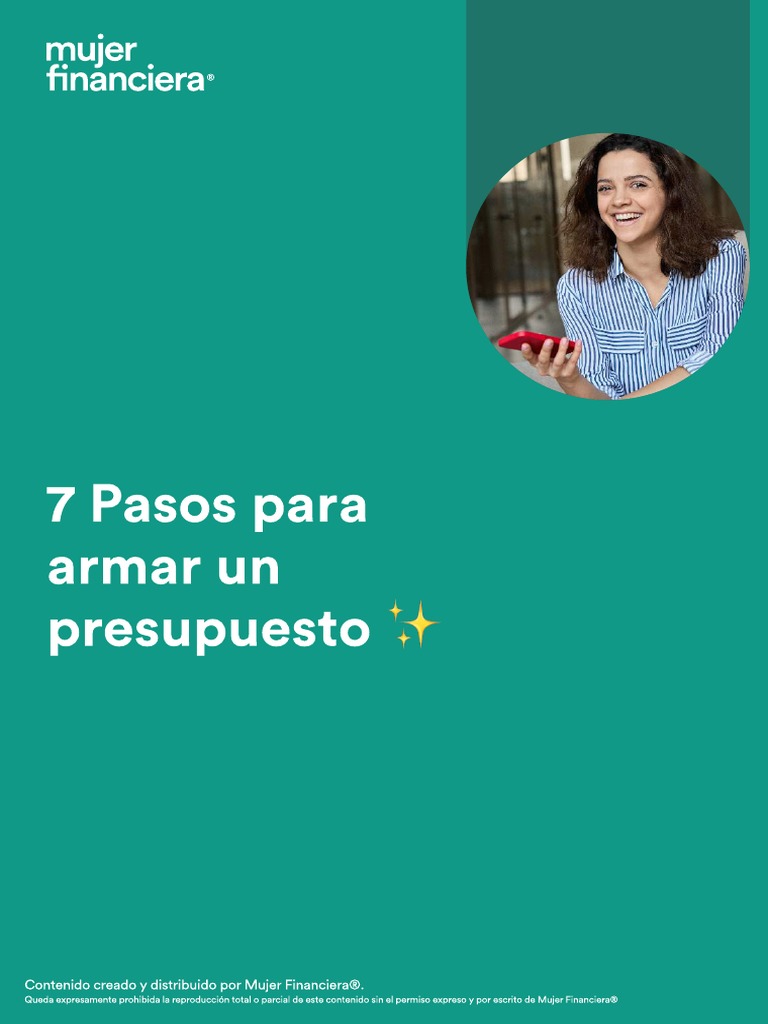 Guía 7 Pasos Mujer Financiera | PDF | Presupuesto | Sector privado