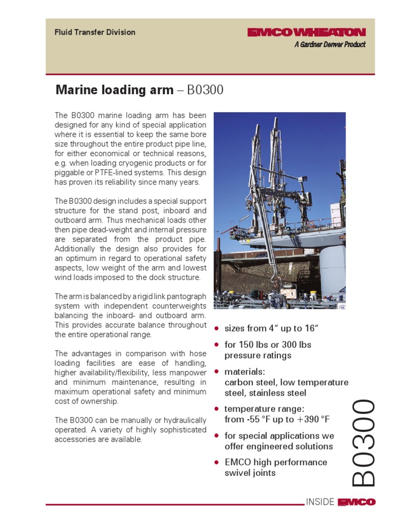 Marine Loading Arm B03030 | PDF | Pipe (Fluid Conveyance) | Marine ...