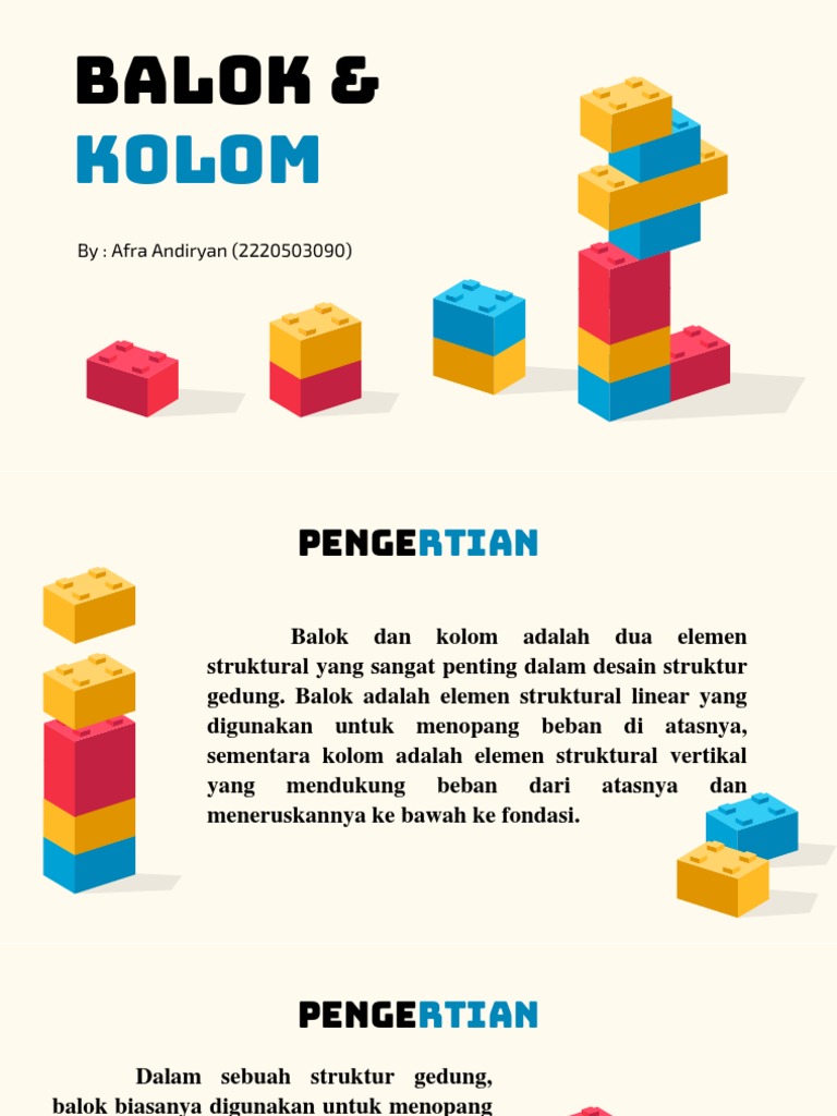 Elemen Struktural: Balok dan Kolom | PDF