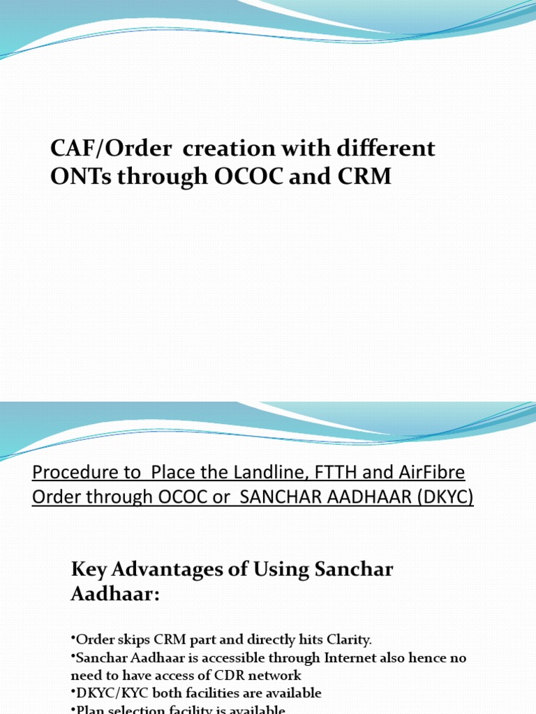 Sanchar Aadhaar Order Process Guide | PDF | Computer Security | Security