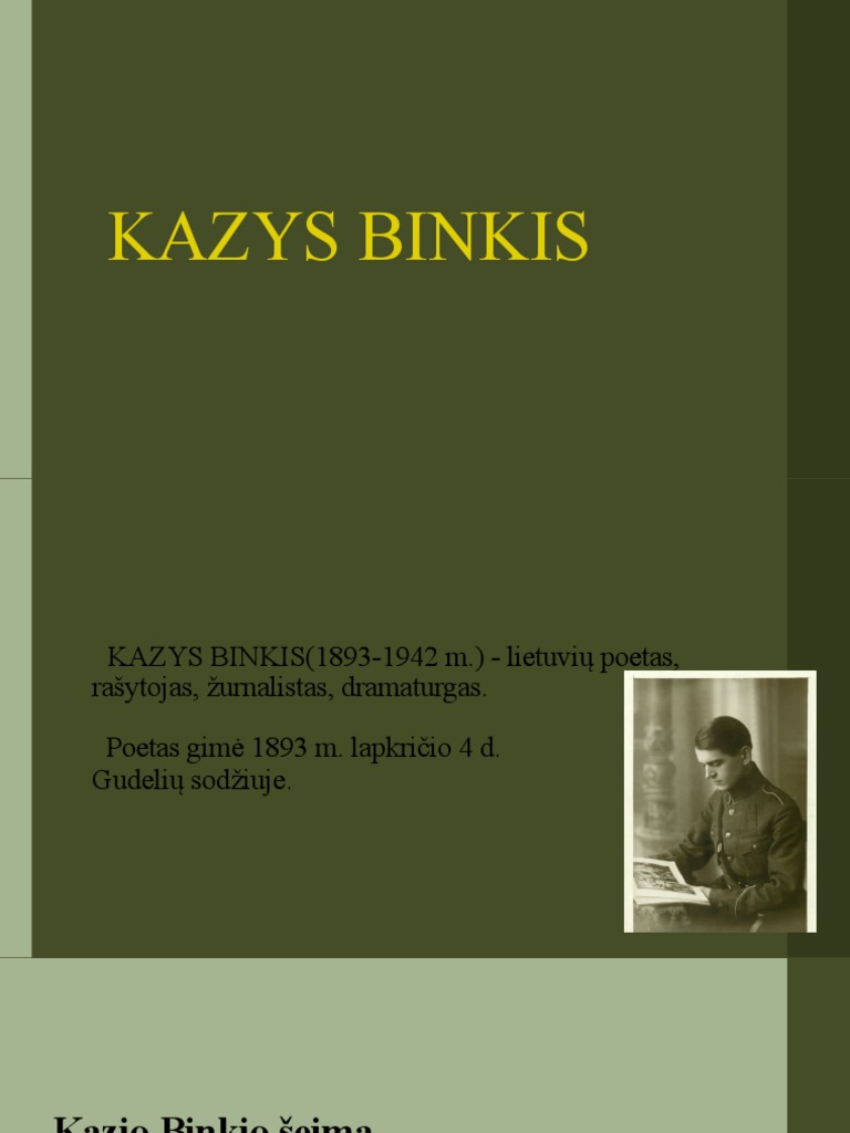Kazys Binkis | PDF