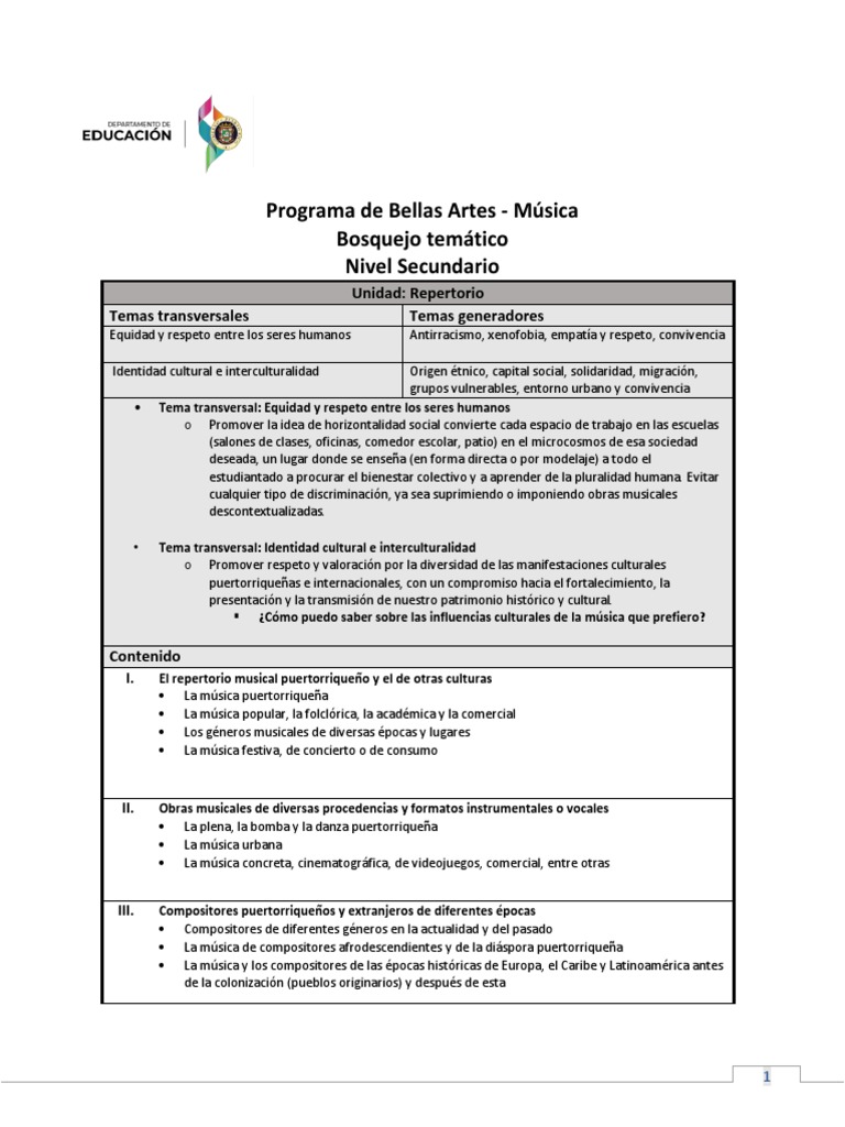 Repertorio Musical y Educación Intercultural | PDF | Ritmo | Sonido