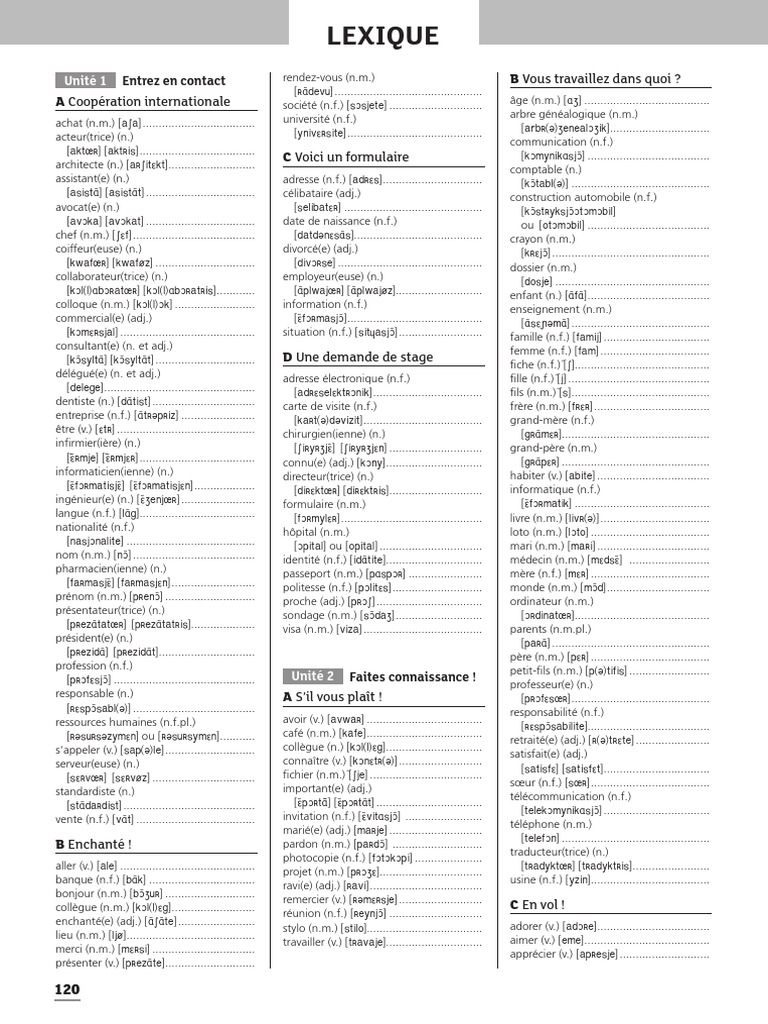 Professions et Formulaires Essentiels | PDF