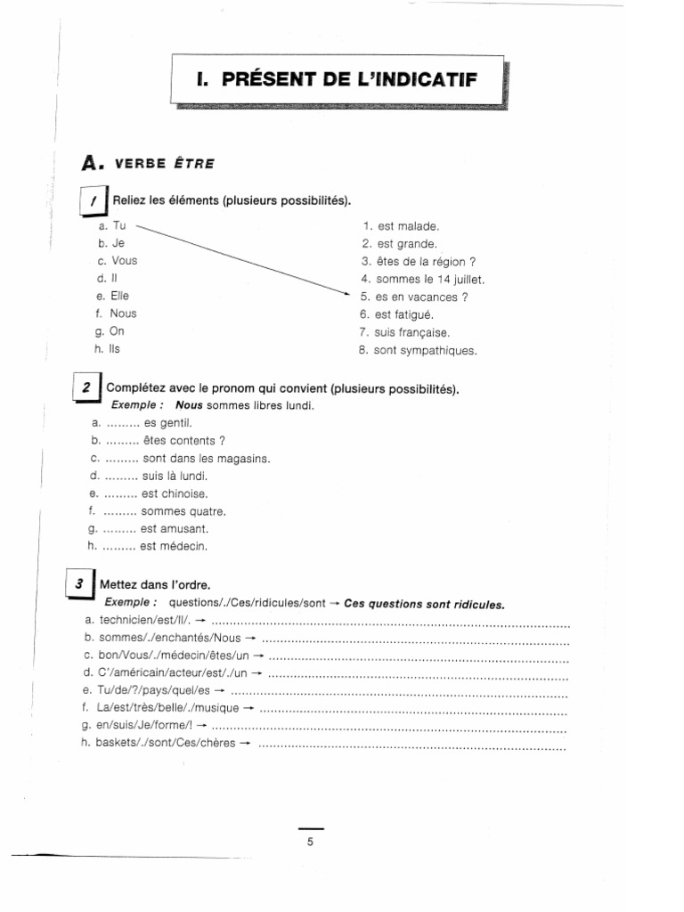 Exercitii de Gramatica Franceza 56b58e1141f84 | PDF