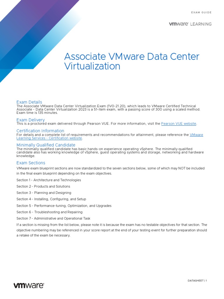 VMW Vcta DCV Exam Preparation | PDF | Computing | Computer Engineering