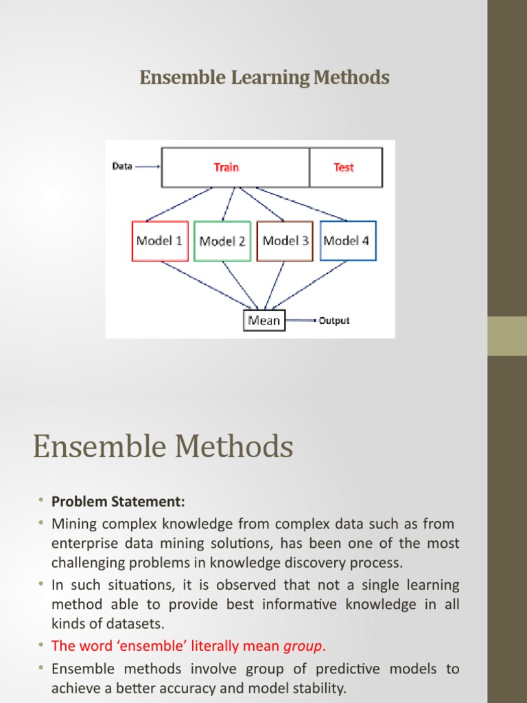 Ensemble Learning Methods | PDF | Errors And Residuals | Machine Learning