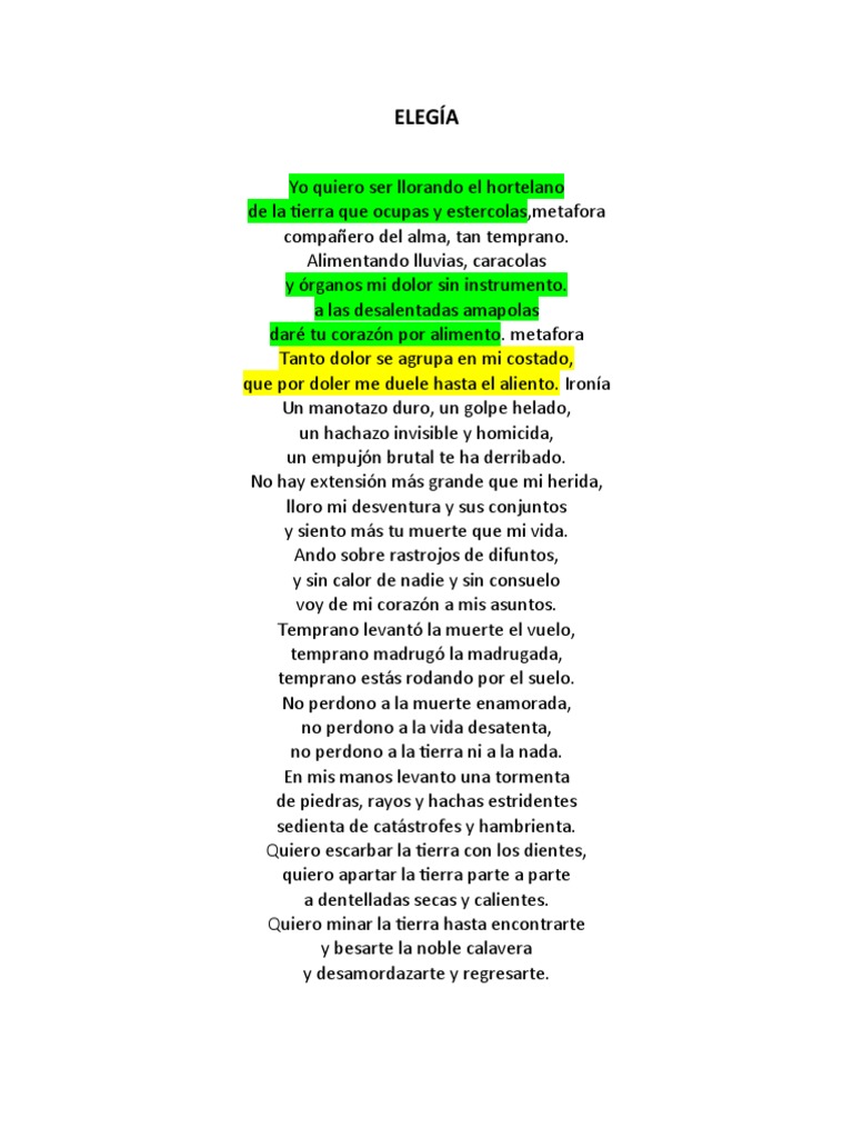 Poema Miguel Hernández | PDF