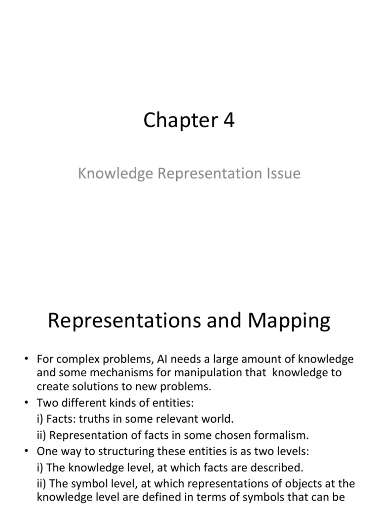 Knowledge Representation Issue | PDF | Knowledge Representation And Reasoning | Knowledge