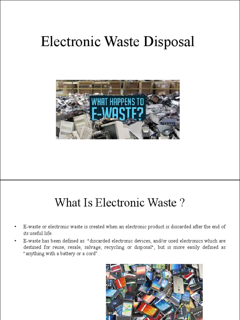 PDF e Waste | PDF | Electronic Waste | Waste