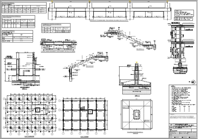 Beam and Footing Schedule Details | PDF | Civil Engineering ...