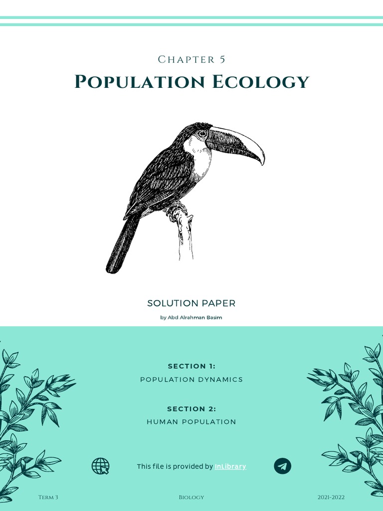 Biology Chapter 5 Solution Paper Grade 11 Advanced 2021-2022 | PDF ...
