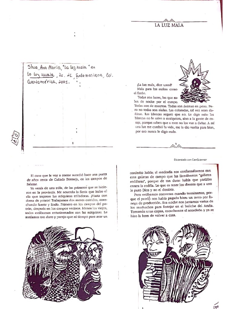 Cuento La Luz Mala De Sh a PDF